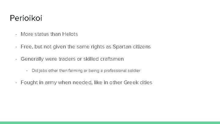 Sparta Learning objectives 1 Learn about life in