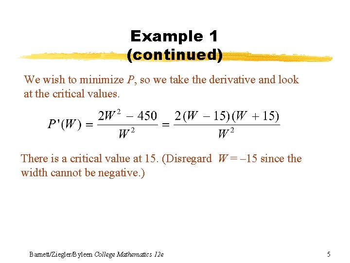 Chapter 12 Graphing and Optimization Section 6 Optimization