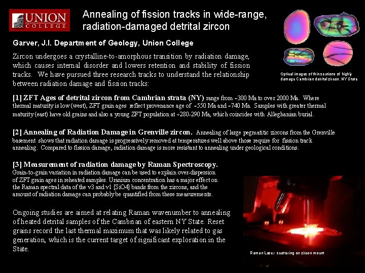 Annealing of fission tracks in widerange radiationdamaged detrital