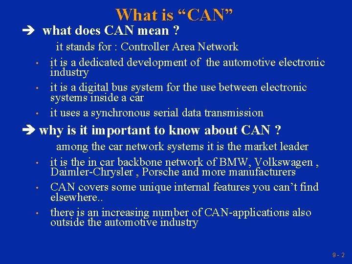 Module 9 Controller Area Network C 28 x