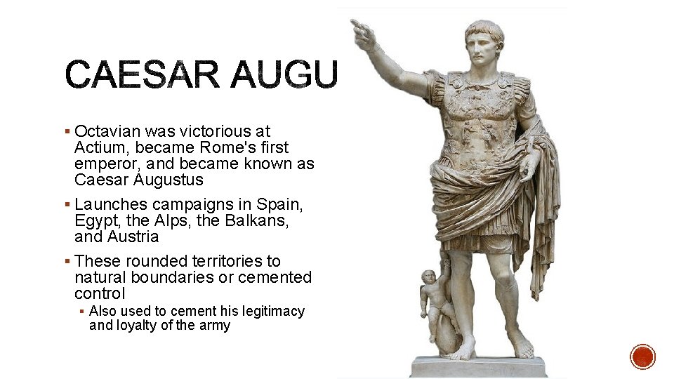 Octavian was victorious at Actium became Romes first