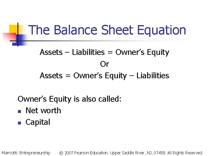 Entrepreneurship Chapter 12 Raising Capital Tracking Debt and