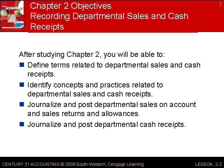 LESSON 2 2 Journalizing and Posting Cash Receipts