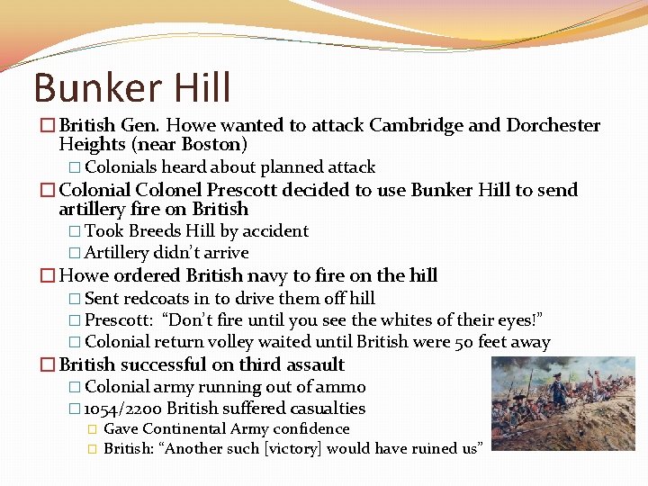 Chapter 8 The Revolutionary War Part I Fort