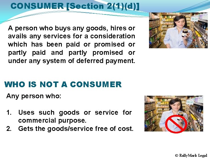 Presents CONSUMER AWARENESS PROGRAMME Rally Mark Legal INTRODUCTION