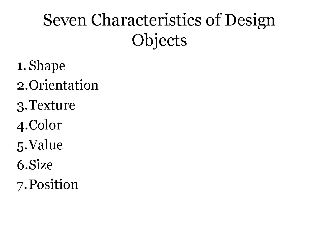Principles of Design ENGL 202 D Some Vocabulary