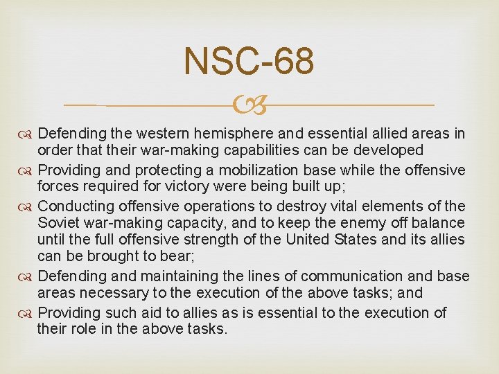 The New Look and Flexible Response There is