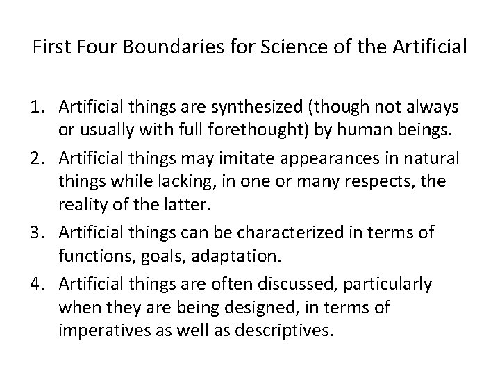 The Sciences of the Artificial Herbert A Simon