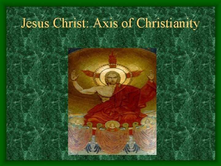 Jesus Christ Axis of Christianity And in one