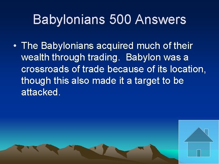 THE GAME Sumerians Babylonians Farming Phoenicians Vocabulary 100