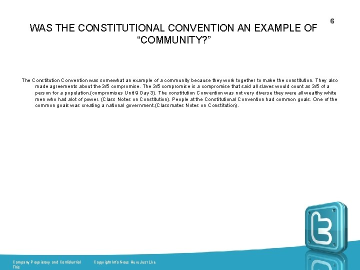 1 TWEETING THE CONSTITUTIONAL CONVENTION 1787 By Marquis