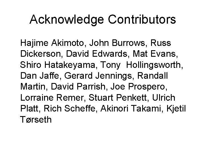 Chapter 3 Observations 3 rd Meeting of Task