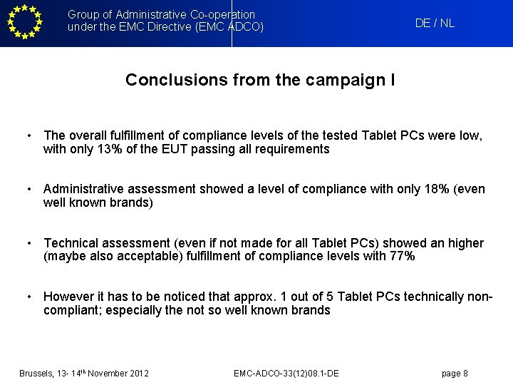 Group of Administrative Cooperation under the EMC Directive