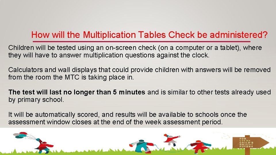 YEAR 4 TIMES TABLES CHECK PARENT WORKSHOP Wednesday