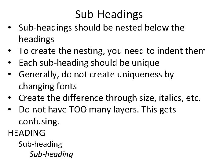 Navigation Tools for the Reader Tables of Content