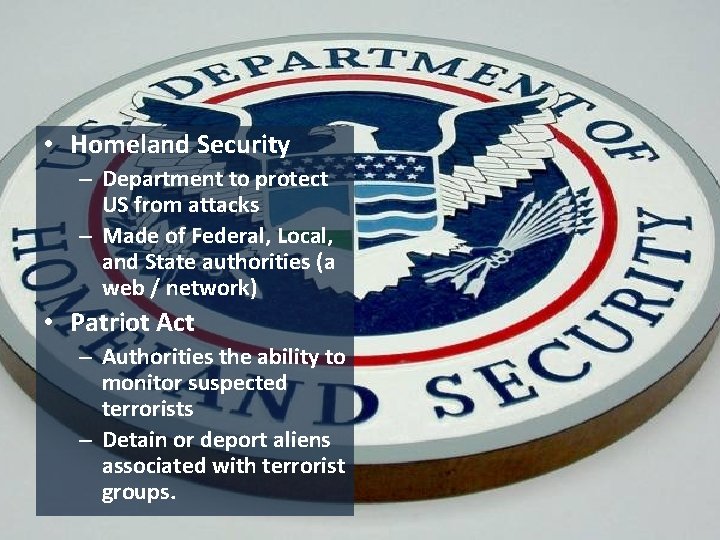 Present Day America George W Bush Guides the