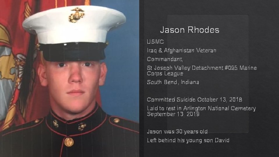 PTSD Suicide Awareness Barbara De Angelo Why do