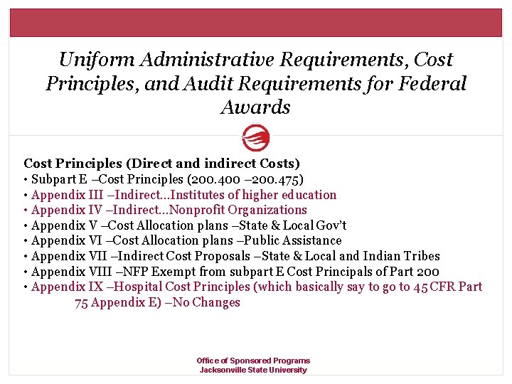 The Basics of FA and How the Uniform