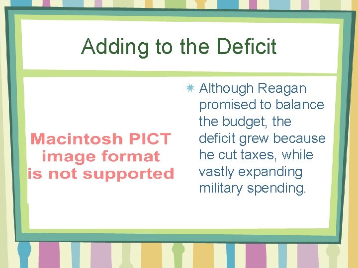 The 1980s President Ronald Reagan and the Rise