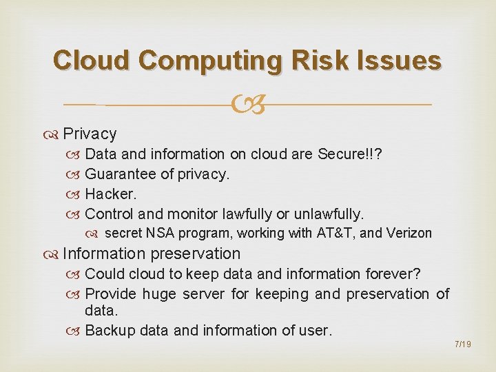 Survey on Cloud Computing Risk and Security Issues
