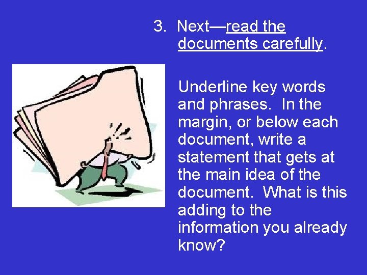 Tips on Writing a Document Based Question REMINDER