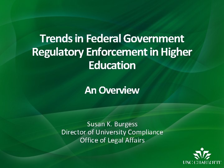 Trends in Federal Government Regulatory Enforcement in Higher