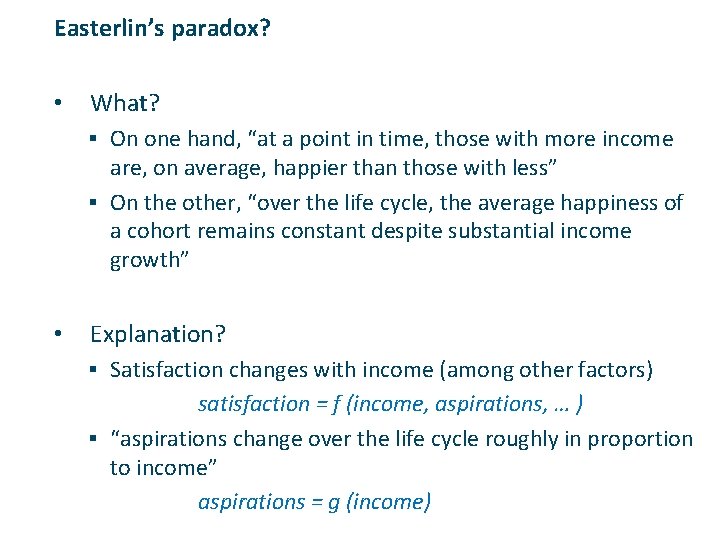 Chapter I What is Wellbeing A Capability perspective