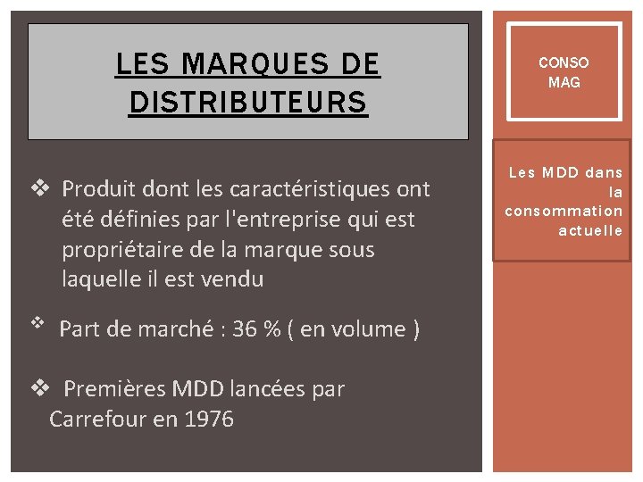 CONSO MAG LA PLACE DES MARQUES DE DISTRIBUTEURS