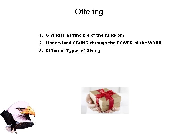 Offering 1 Giving is a Principle of the