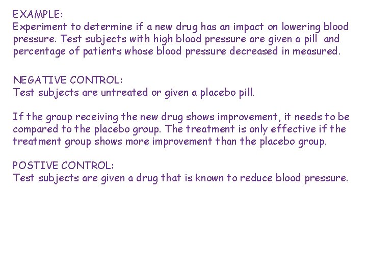 POSITIVE vs NEGATIVE EXPERIMENTAL CONTROL http study ...
