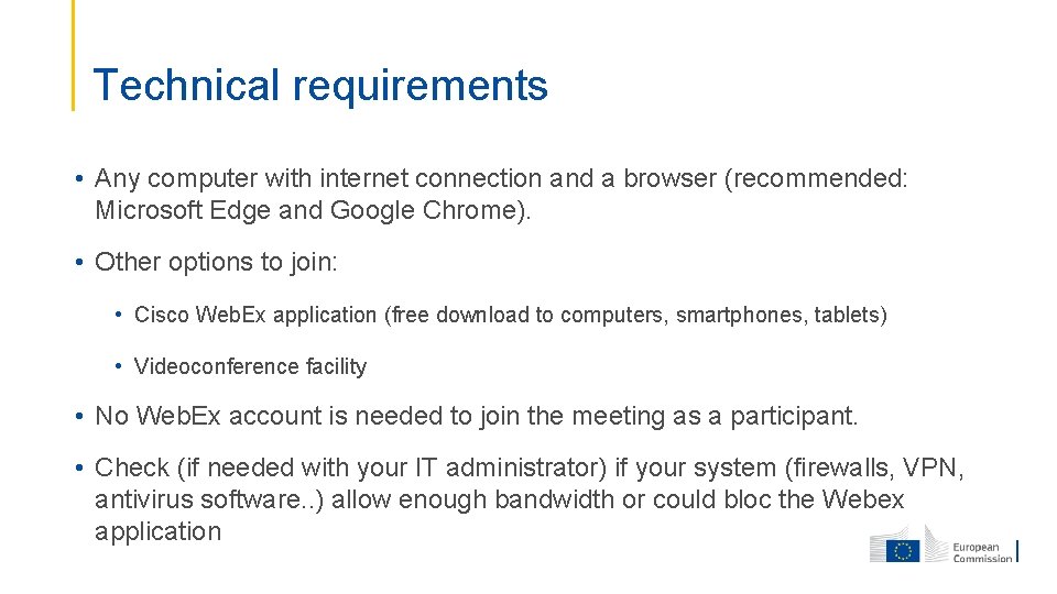 Cisco Web Ex User Guide for Civil Society