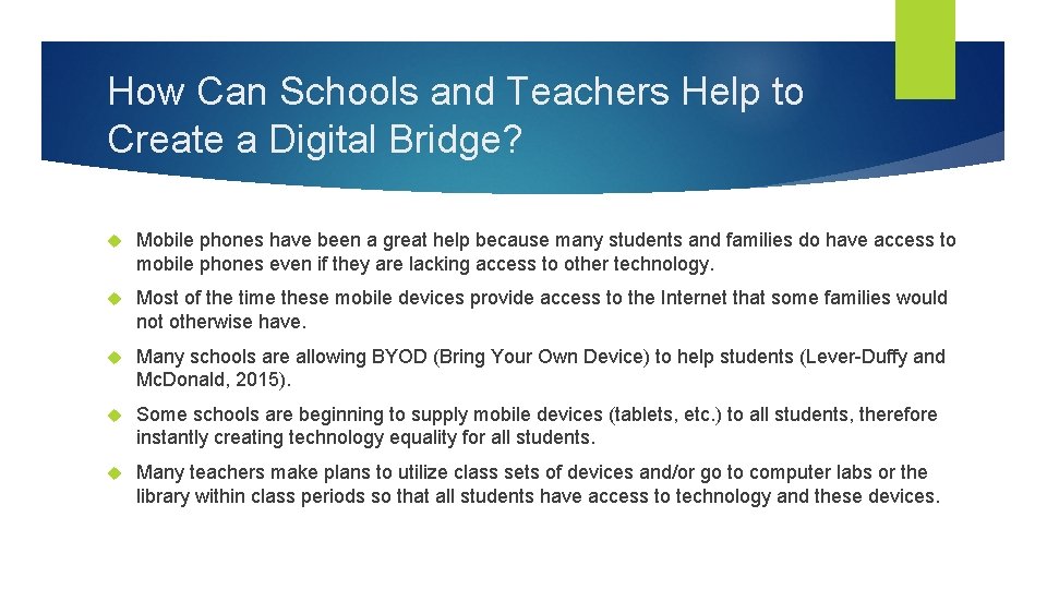 The Digital Bridge for the Digital Divide CHAPTER