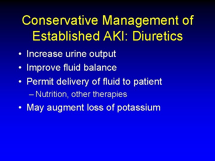 Pediatric Acute Kidney Injury Supportive Therapies Jordan M