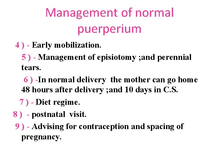 Normal and Abnormal Puerperium Assoc Prof Gazi YILDIRIM
