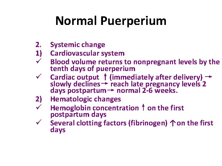 Normal and Abnormal Puerperium Assoc Prof Gazi YILDIRIM