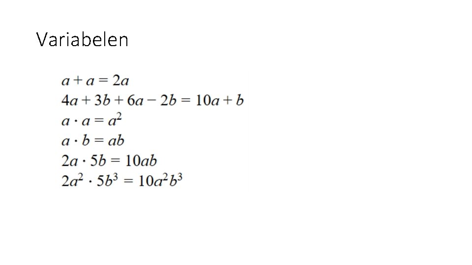 Wat is algebra Rekenen is het werken met