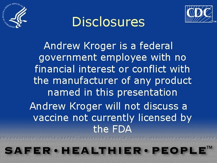 Immunization Techniques Back to Basics Andrew Kroger MD