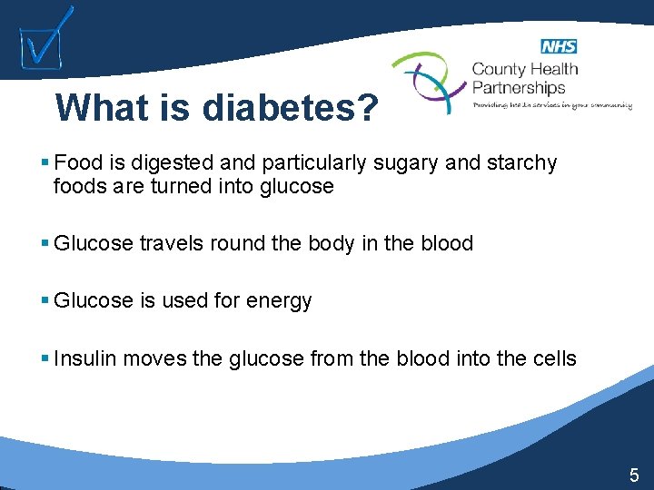 An introduction to diabetes Aims To give an