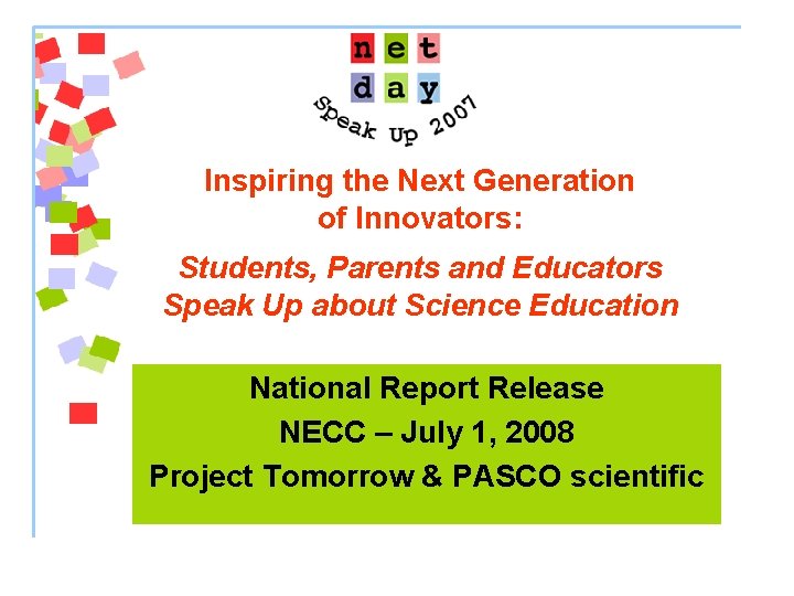 Inspiring the Next Generation of Innovators Students Parents