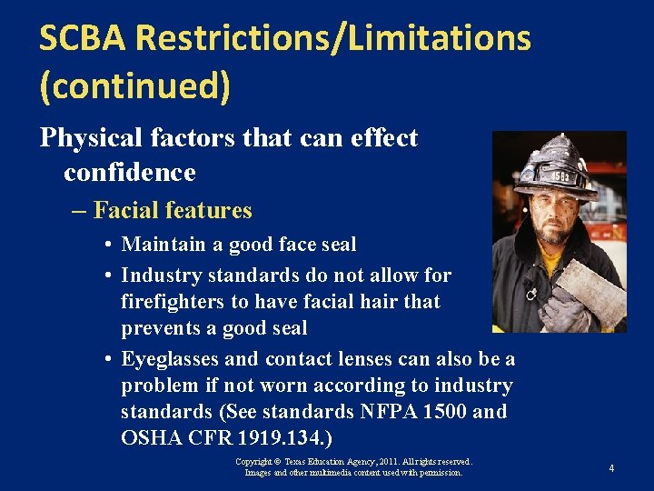 Emergency Operations with Self Contained Breathing Apparatus SCBA