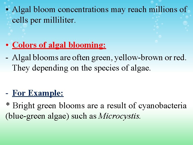 Algal Blooms and its toxins Christine Trinh Definition
