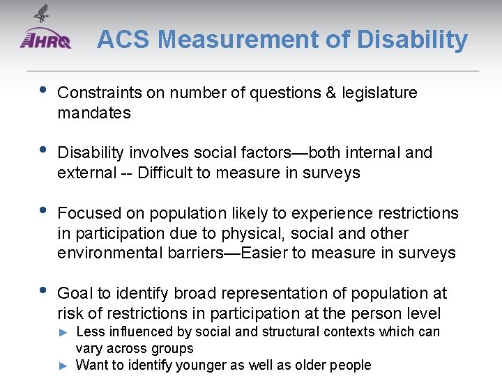 How the Way the Construct of Disability is