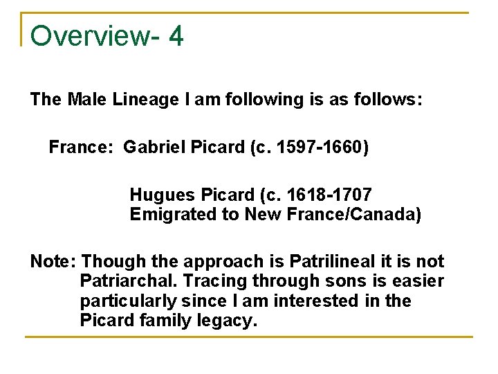 Transitions The Biography of a North American Family