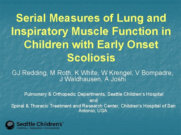 Serial Measures of Lung and Inspiratory Muscle Function