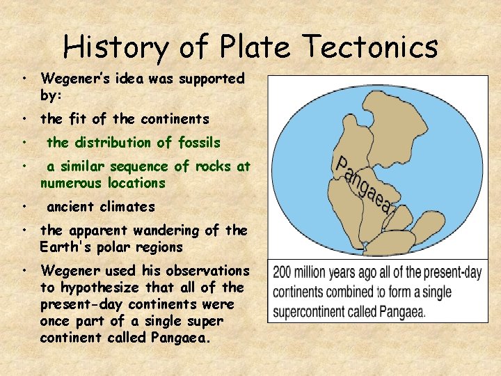 Plate Tectonics Theory that the Earths crust is
