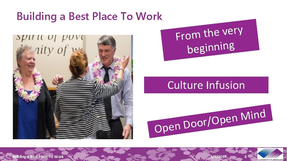 Building a Best Place To Work On a