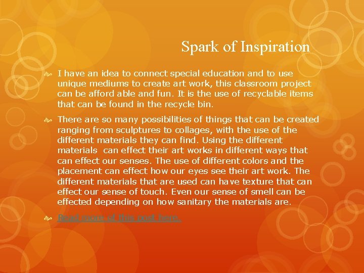 Spark of Inspiration Philip Zeng Spark of Inspiration