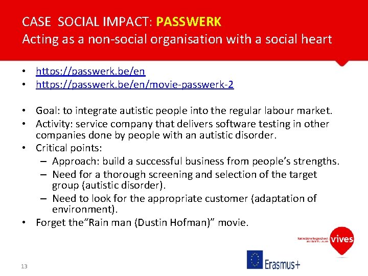 Impact driven business model and link with Social