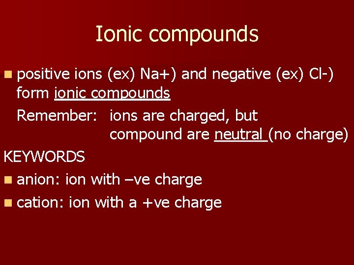 Unit 4 Inorganic Nomenclature October 4 th Metals