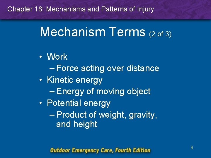 Section 5 Trauma Chapter 18 Mechanisms and Patterns